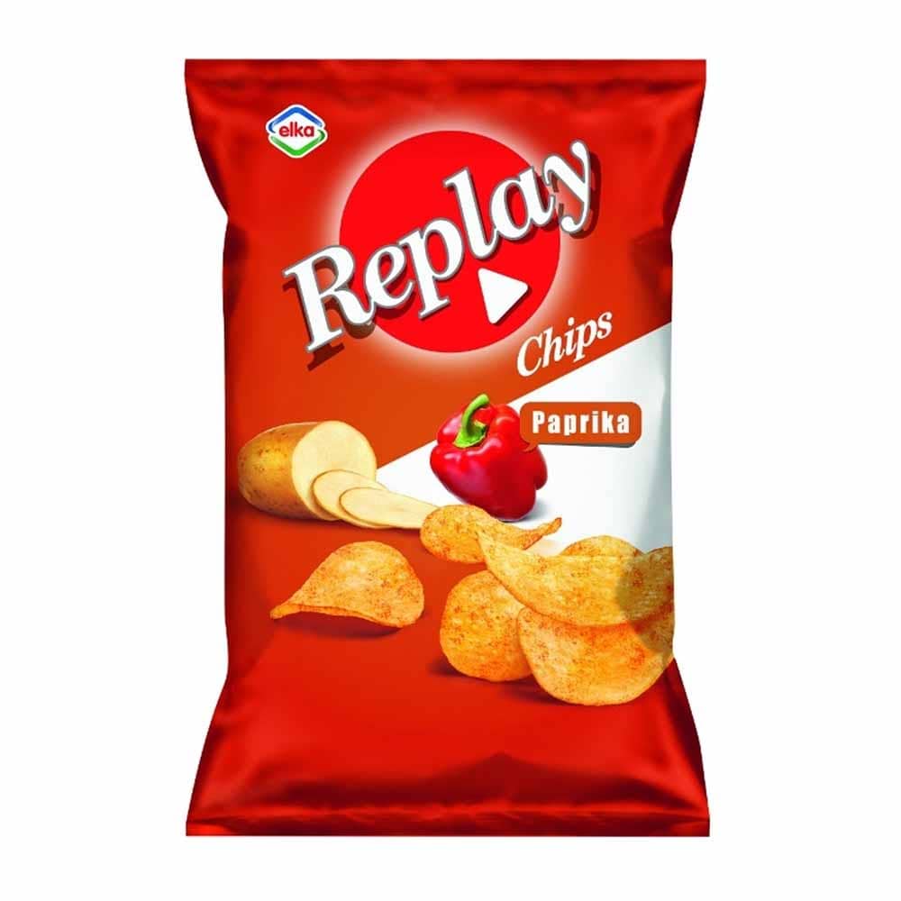 PATATINA REPLAY CHIPS PAPRICA 75GR (25) – Spar
