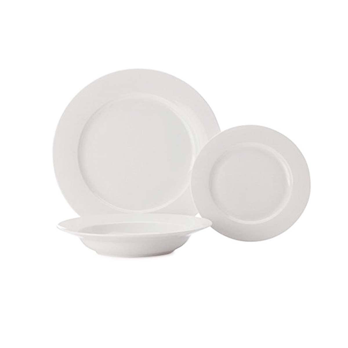 Pjata porcelani të bardha set 18 copë (1 set) – Spar